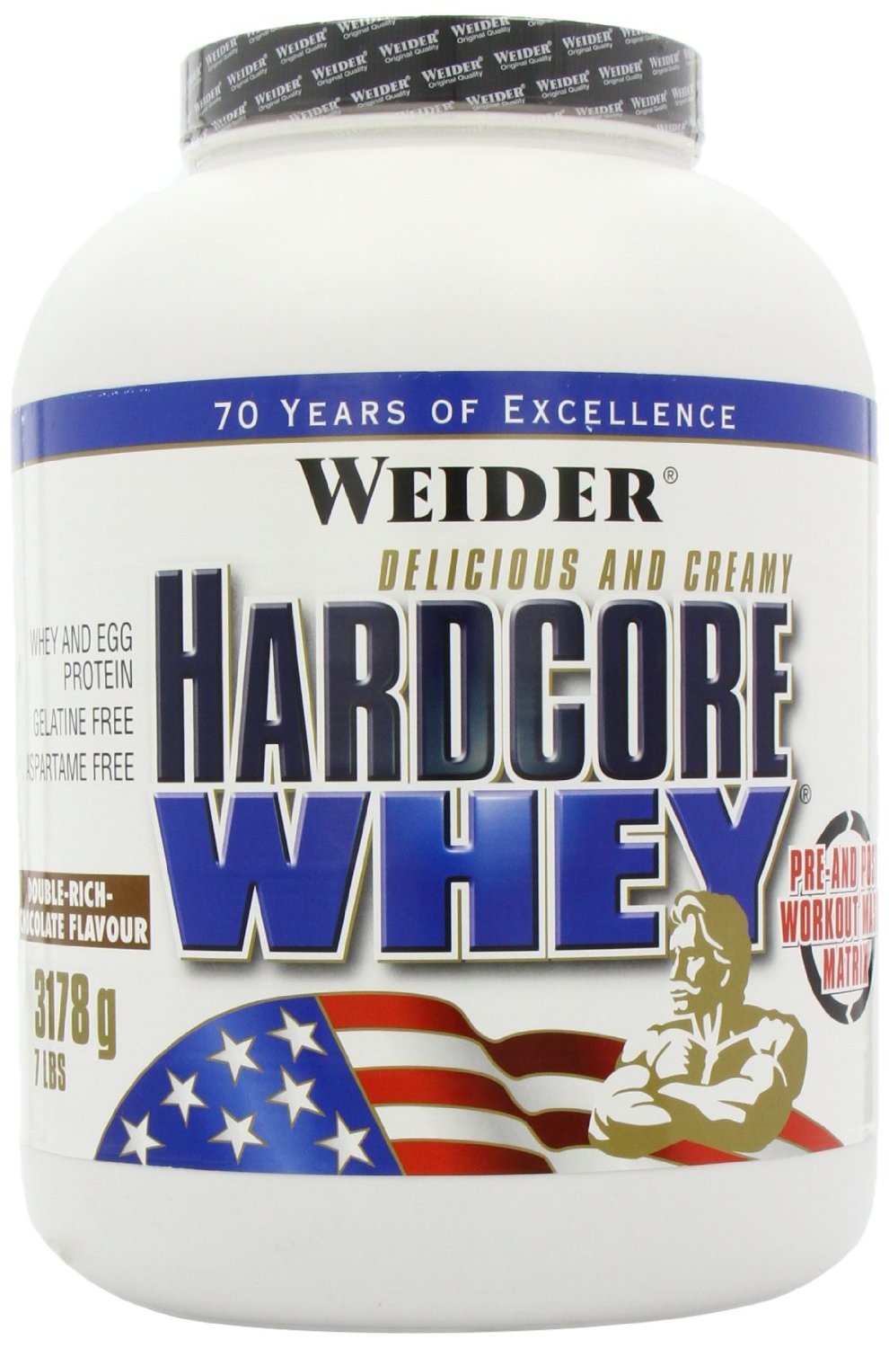Hardcore Whey Protein - 3.2 kg | Proteine din zer | 4FIT