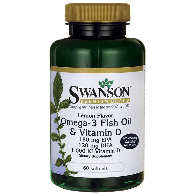 Omega-3 Fish Oil with D3 Lemon Flavor 60 caps | Sanatate | 4FIT